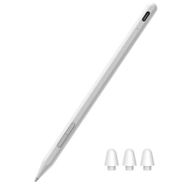 MESWAO タッチペン Microsoft 規格 対応 スタイラスペン 4096段階筆圧 超高感度 磁気吸着対応 耐久性 極細 2つ交換用ペン先付き 消しゴム 自動オフtype-C充電 (ホワイト)商品コード：49077232691型番：...