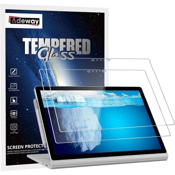 Adeway Microsoft Surface Book 3/2 ガラス保護フィルム 15Inch 精度型2020商品コード：49077233850型番：AS-MS-Book-15-2/3サイズ：【2枚入り】Surface Book 3 ...
