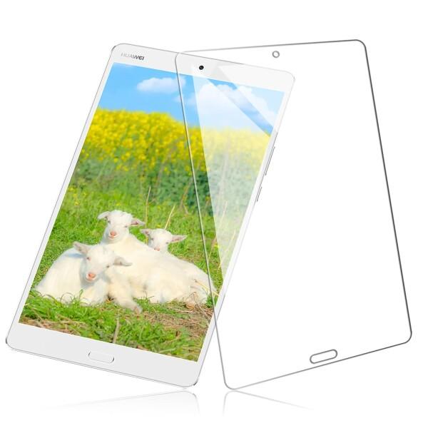 TRkin 対応 NTT dtab Compact d-01J 適用の 専用強化ガラスフィルム 対応 Huawei MediaPad M3 8.4インチ 適用の 液晶保護フィルム 気泡ゼロ 硬度9H 指紋防止 飛散防止 耐衝撃 超薄0.3m...