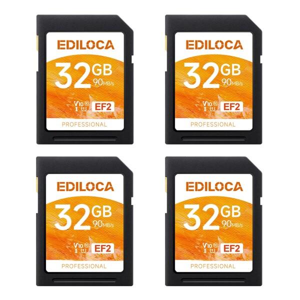 Ediloca EF232GB SDカード UHS-I Class10 U1 V10 高速 最大読取速度 90MB/s 最大書込速度 20MB/s メモリカード 4K/フルHD対応商品コード：49077234681型番：3bbd3bad-e...