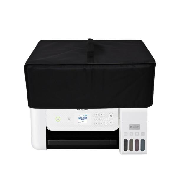 Amerbtech プリンターカバー 対応：エプソンEP-M476T カバー プリンター保護ケース ダストカバー ほこり抜けカバー ナイロン生地 防水 防塵 防静電 PCアクセサリ40CMX39CMX17CM (ブラック)商品コード：490...