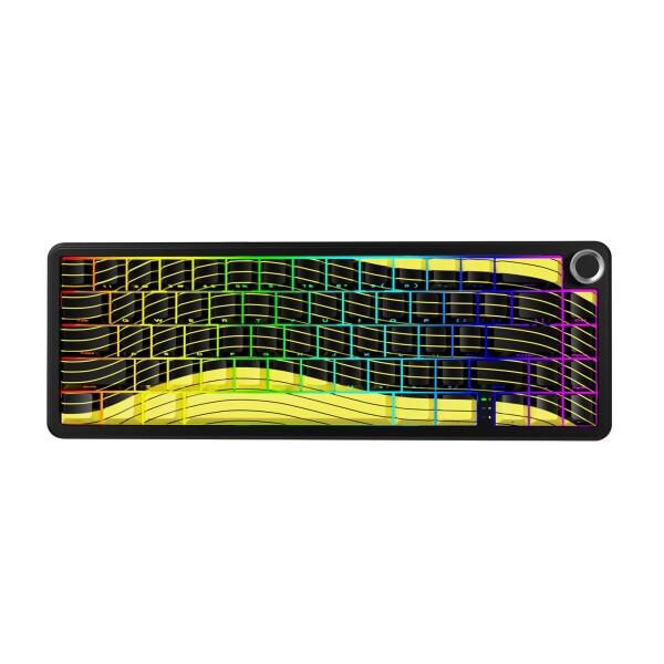 ATTACK SHARK X65PROHE ラピッドトリガー ゲーミングキーボード ワイヤレス 8kポーリングレート RT 0.01mm対応 8000Hz対応 2.4G/Bluetooth/有線 磁気スイッチ デッドゾーン調整機能 RGBバ...