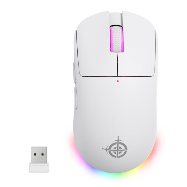ATTACK SHARK G6ゲーミングマウス 超軽量 三つの接続モード ワイヤレス/Bluetooth/USB PAWW3311センサー 24000DPI調節可能 RGBマウス ライト調節可能 最大加速度35G 五つのボタン Huanyu...