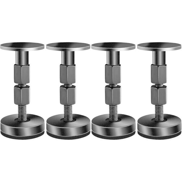 CMD 家具転倒防止つっぱり棒 ステンレス鋼 4本セット 耐震 突っ張り棒 短い 地震 転倒防止 超強力 耐圧200kg ツッパリ棒 狭い隙間用 揺れ防止 防災グッズ 保護パッド 両面テープ付き 耐震ポール 棚 冷蔵庫 本棚 食器棚 家具固...