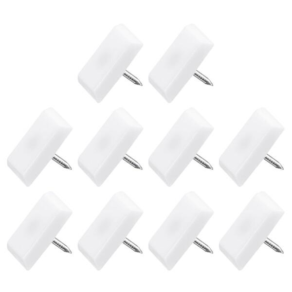 METALLIXITY 家具用フィートネイル（18mm/0.71in）20個 プラスチック製スクエアチェアグライドスライダー - 椅子ソファ家具スライダープロテクターパッド ホワイト商品コード：49077279408型番：mtf240316...