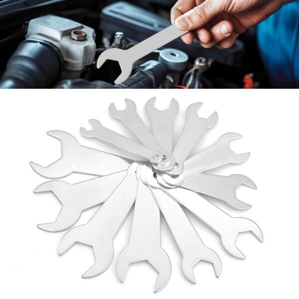 Biqing12PCS 薄開口レンチ ，セット、2 mm小型レンチ セッ,片口スパナ 6-23 mm自動車修理家具アセンブリミニ レンチ，セット商品コード：49077290024型番：Q1-BS-DYK-12kitsサイズ：DYK-12ki...