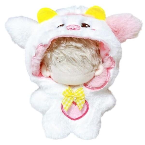 AXLUCE-ぬい服-着ぐるみ-ぬいぐるみ-服-10cm-人形 (ぶた)商品コード：49077406416型番：1041-171-3c〜8bカラー：ぶた? ぬいぐるみ用の動物の着ぐるみです。?【 適用サイズ 】約10cm綿人形?【 セット内...