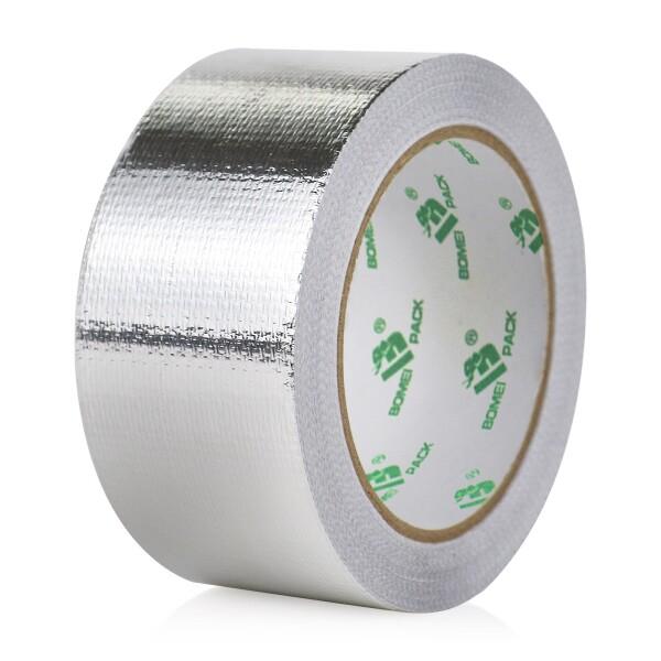 BOMEI PACK 耐熱テープ付着力のア箔ルミのガラス繊維の断熱材の反射物質的なステンレステープ 50mm*20 m商品コード：49077449480型番：L1R-50MM-Aluminum-glassサイズ：50ミリメートル*20メート...