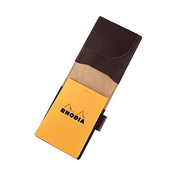 ロディア カバー No.12 サイズ 本革 （日本製）メモ帳一冊付き (チョコ)商品コード：49077592852型番：ik1117fcカラー：チョコ【生産国】日本　【素材】牛本革 【サイズ】(開いた状態)縦265mmx横97mm【ペンホル...