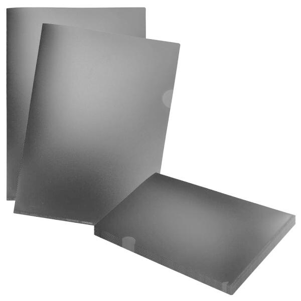 黒い クリアファイル クリアホルダー A4 (10枚, ツヤ無しマットブラック)商品コード：49077593527型番：Prod-it1-346カラー：ツヤ無しマットブラックNumber of pockets : 10