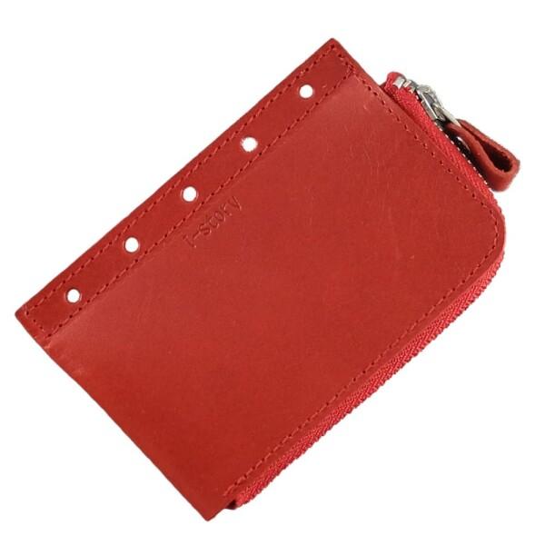 (i-story) ミニ５穴用 システム手帳リフィル (1)ファスナーケース 日本製 (レッド)商品コード：49077595017型番：ik-1506to_1サイズ：ミニカラー：レッド素材:牛革 (栃木レザー)生産国:日本サイズ:約105m...