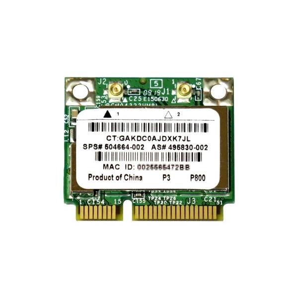 HPに適応 504664-001 504664-002 + 汎用 BCM94322HM8L BCM4322 デュアルバンド 2.4GHz/5GHz 802.11a/b/g/n 300Mbps カード商品コード：49077602638型番：B...