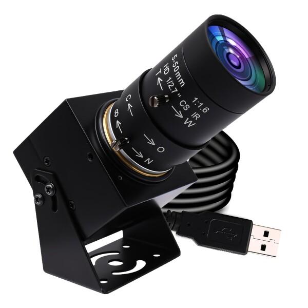 SVPRO 1080P USB のカメラ 5-50mm の手動ズームレンズ、100fps/60fps/30fps 完全な HD のウェブ画像、Windows/Mac/Linux/Android のマシン ビジョン、産業カメラ、コンピュータ、...