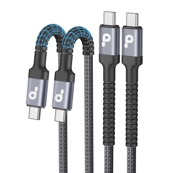 USB C 充電 ケーブル 1m 2本 タイプc 3A急速充電 Type C ケーブル PD対応 ナイロン編み 断線防止iPhone 16/15 Samsung/Note/Huawei Sony Xperia その他Android USB-...
