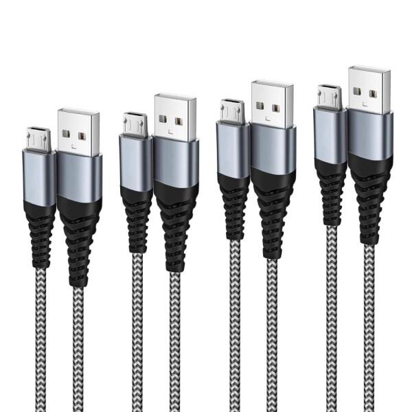 マイクロ usb ケーブル Micro USBケーブル 3A 急速充電  高耐久 高速データ転送 ナイロン編み 断線防止 柔軟性あり USB-A - Micro-B Galaxy Xperia ps4コントローラー プリンター対応 Andr...
