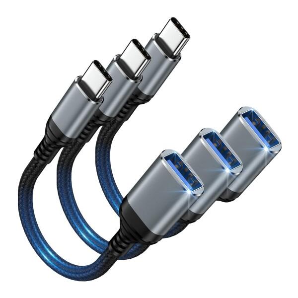 usb c 変換アダプタ otgケーブル usb 3.0 タイプc アダプタ変換 5gbps高速転送 耐久性 iPhone 16/15 Pro/Max/Plus MacBook Pro/Air 2023 iPad Pro Samsung S...