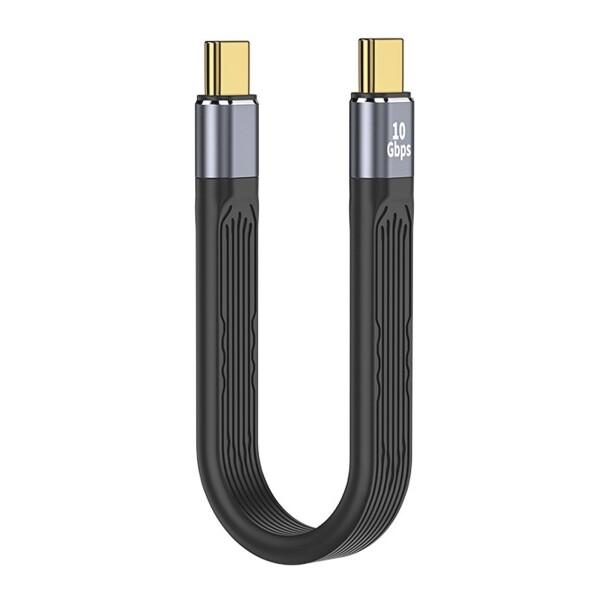 LIANHATA USB Type CtoC ケーブル USB3.1 10Gbps高速データ転送 4K@60Hz映像出力 PD対応100W/5A急速充電 USB-C to USB-C 約13cm Mac Book Pro/Nintendo ...