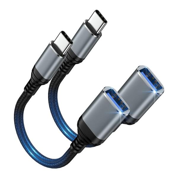 usb c 変換アダプタ otgケーブル usb 3.0 タイプc アダプタ変換 5gbps高速転送 耐久性 iPhone 16/15 Pro/Max/Plus MacBook Pro/Air 2023 iPad Pro Samsung S...