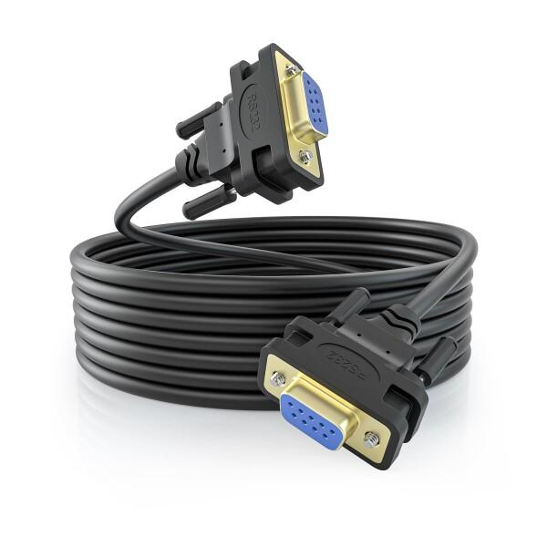 OIKWAN DB9 RS232シリアルケーブル女性から女性、データ通信のための9ピンRS232 2-3クロスオーバーケーブル（1メートル、黒）商品コード：49077614284型番：29d059cc-305c-4a81-9983-b2f9...