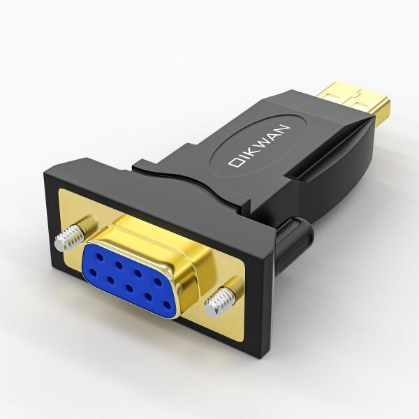 OIKWAN USB - RS232シリアルアダプター FT232、USB - RS232 金メッキ DB9 シリアルメスコンバーター Windows 10、8.1、8、7、Vista、XP、Linux、Mac OS X 10.6以降に対応...