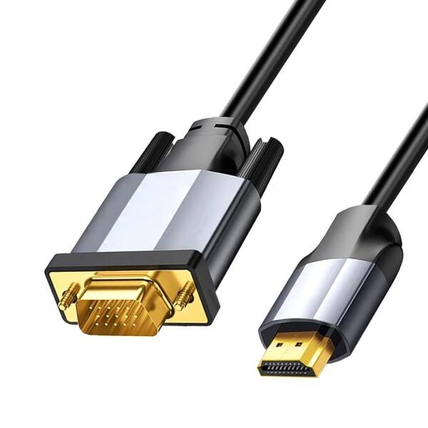 Eono(イオーノ) - HDMI VGA 変換ケーブル, HDMI オス to VGA オス, ゴールドメッキHDMIからVGA ラップトップ, PC, モニター, プロジェクター, HDTV, Xboxなどに対応 (3m)商品コード：4...