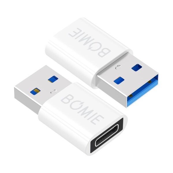 BOMIE USB Type-C 変換アダプタ 2個セット PD/QC 急速充電 5Gbps 高速データ転送 OTG対応 Type-C (メス) to USB3.0 (オス) 変換アダプタ Windows M-acBook Pad Pro ...
