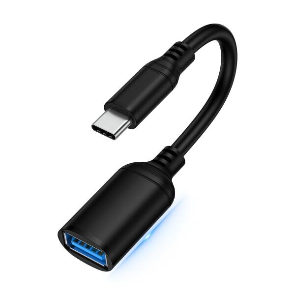 ChrisPow OTGケーブル Type-C 変換アダプタ タイプC USB3.0メス 高速転送 Android スマートフォン タブレット Phone 16e 1615、MacBook Air/Pro USBホストケーブル Type-C...