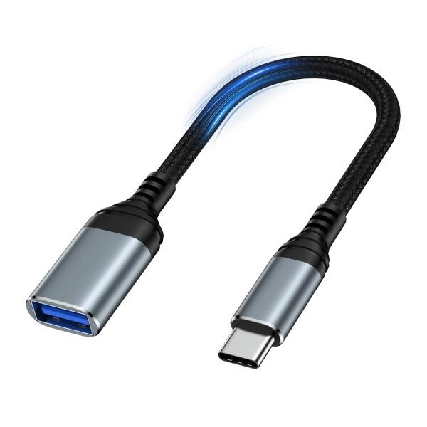 Vedfoad USB C 変換 アダプタ Type-C（オス）To USB 3.0（メス）タイプC OTG 変換ケーブルOTG機能 タイプC 変換コネクター iPhone17、16、15、MacBook Pro、Air iPad Pro、...