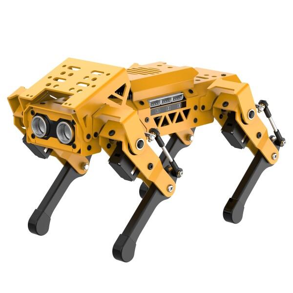 ロボット犬 Microbit Scratch Arrduino Python プログラミング サイエンス セット、ESP32 コントローラー IMU 超音波 AI ビジョン カメラ付きスマート ロボット、セルフバランス ターゲット認識 オー...