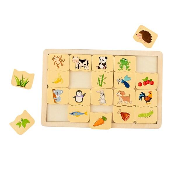 DEVENTORZ 木製パズル 子供 型はめパズル 3D 漫画動物ジグソー 知育玩具 STEM 知能教育 幼児早期開発 指先知育 脳トレ 形合わせ 形認識 色認知 色彩感覚 数字認識 面白い ノベルテ 男の子 女の子 おもちゃ 誕生日プレゼ...