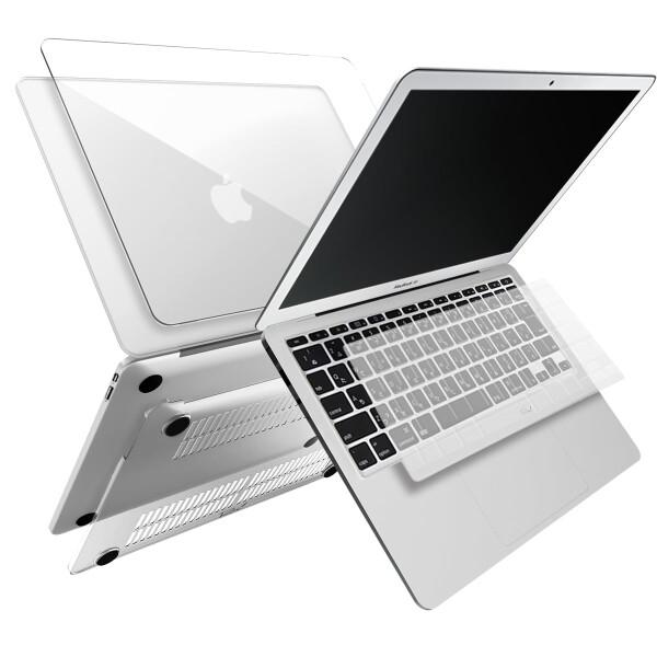 MS factory MacBook Air 11 用 ケース カバー ＋ 日本語 キーボードカバー マックブック エアー 11インチ ハードケース Air11 2015 2014 2013 A1465 クリスタル クリア 透明 RMC s...