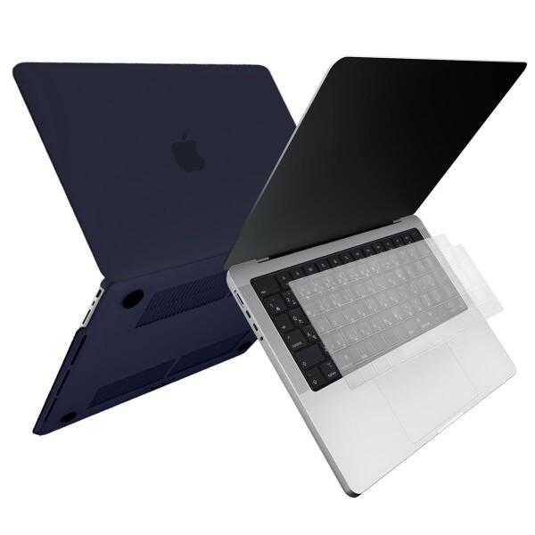 MS factory MacBook Pro 14インチ 用 ケース カバー  M5 M4 M3 M2 M1 Pro Max 搭載 モデル 14 マックブックプロ Pro14 ハードケース (マット加工) ネイビー 紺 RMC series...