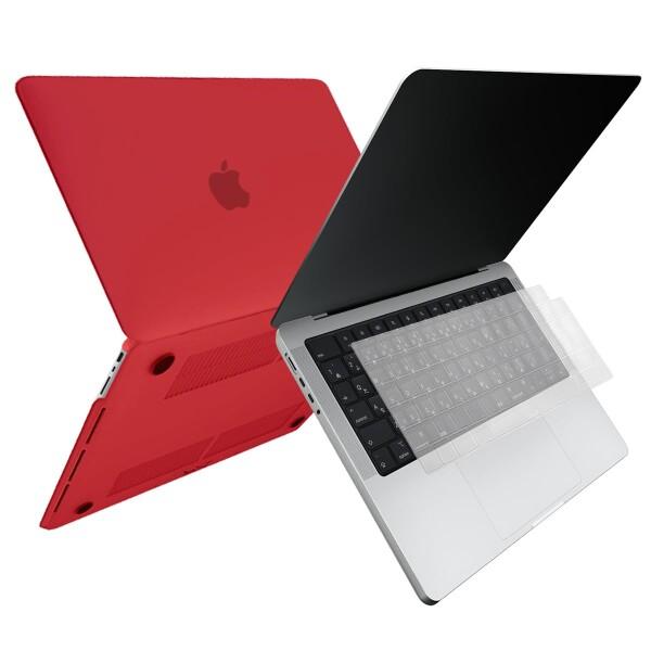 MS factory MacBook Pro 14インチ 用 ケース カバー  M5 M4 M3 M2 M1 Pro Max 搭載 モデル 14 マックブックプロ Pro14 ハードケース (マット加工) レッド 赤 RMC series ...