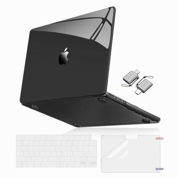 MOSISO 対応機種 MacBook Pro 14インチ ケース M5 M4 M3 M2 M1(2025-2021リリース)、保護ケース 超薄型 天然 美しさ プラスチック ハードシェルカバー &amp; (日本語 JIS配列)キーボード...