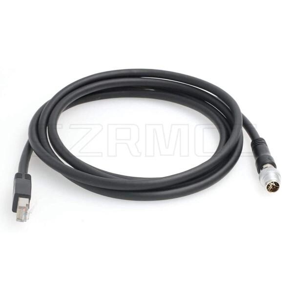 SZRMCC M128位置XコードオスからRJ45イーサネットネットワークCat-6TAIYO産業用カメラ用シールドケーブル (5m)商品コード：49077677017型番：xcodeサイズ：5mカラー：Straight 9 Pin Cab...