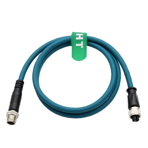 HangTon マシンビジョンセンサーエンコーダーリーダーイーサネットケーブル、M12 8ピンXコードオス-メスコネクタ延長 Basler Cognex Kathrein Keyence Baumer Sick Datalogic Came...