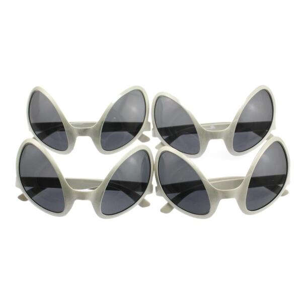 (speed mao) おもしろい コスプレ エイリアン宇宙人 メガネ サングラス ホワイト商品コード：49077732885エイリアンサングラス4個セットです。仮装パーティーなどにフリーサイズ 男女兼用です。色:ホワイトシルバー内容量:4...