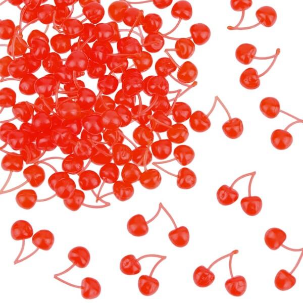 OLYCRAFT 60点 ミニチュアフルーツ チェリー ミニ果物 ドールハウス用 人形用 本物そっくり 食玩 食品サンプル イミテーション 装飾小物 情景小物 DIY ドールハウスアクセサリー 果物 模型商品コード：49077737974型...