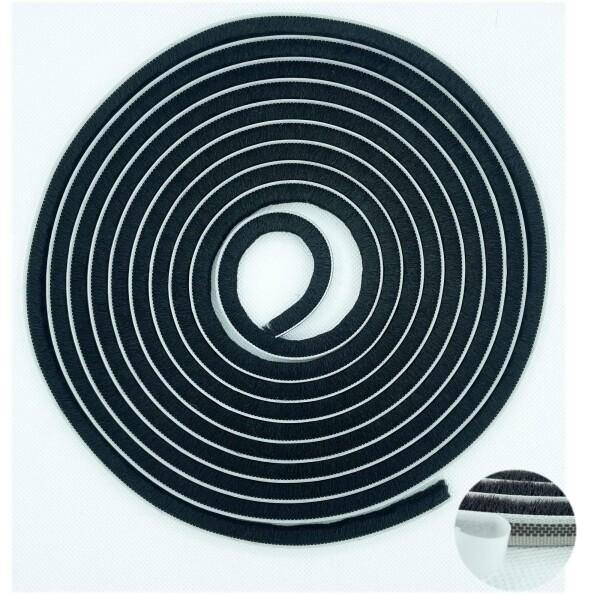 隙間テープ すきまモヘアテープ 窓/ドア/サッシ/玄関用 すきま風防止 毛足長い モヘア 網戸 引き戸 隙間対策 防音テープ 寒さ対策 騒音軽減 虫よけ ブラックサイズ：7mm*12mm 長さ：10m商品コード：49077787522型番：...