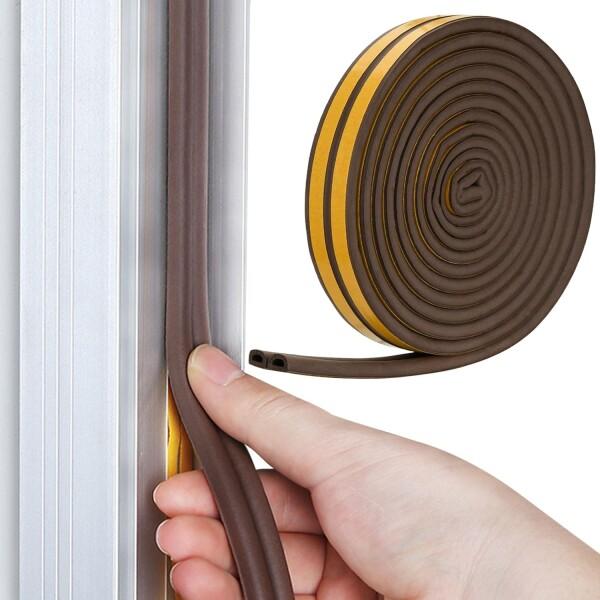 隙間テープ 防音テープ 全長6m ドア 防音 隙間 テープ 窓 隙間テープ ドア 隙間 防音 防寒 防虫 花粉対策 D型 防風 空調効率向上 (ブラウン)商品コード：49077787529型番：VE390カラー：ブラウン【2つに裂いて使える...