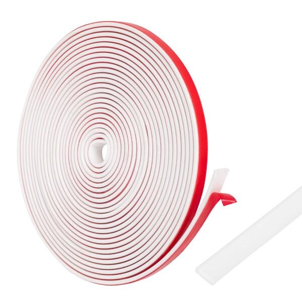 高密度シリコーンゴム素材 隙間テープ すきまテープ 隙間 室内ドアと窓を密封する 高い柔軟性シーリングストリップ 自己接着 気密 防音 防水 防風 保温 老化しにくい（9mm*2mm*6M、ホワイト）商品コード：49077787542型番：...