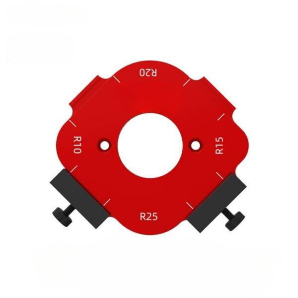 トリマー 治具 ガイド コーナー加工 トリマー用 工具 木工ツール 角治具 R10 R15 R20 R25 R30 R35 R40 R50 (R10-R25 90g)商品コード：49077805549型番：R10-R25-90gカラー：レッ...