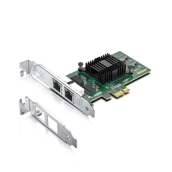 10Gtek Gigabit LANカード インテル82571チップ搭載 PCI-E接続 デュアルRJ45ポート ネットワークアダプター (Windows Server/FreeBSD/VMware/SLSE対応)商品コード：4907786...