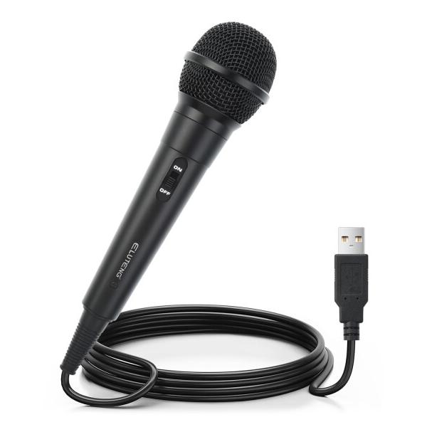 ELUTENG Switch カラオケマイク For Switch Nintendo 3Mケーブル付き USB接続 ゲーム用マイク カラオケ joysound ブラック PC/PS5/PS4/PS3/Xbox One/Xbox 360/Wi...
