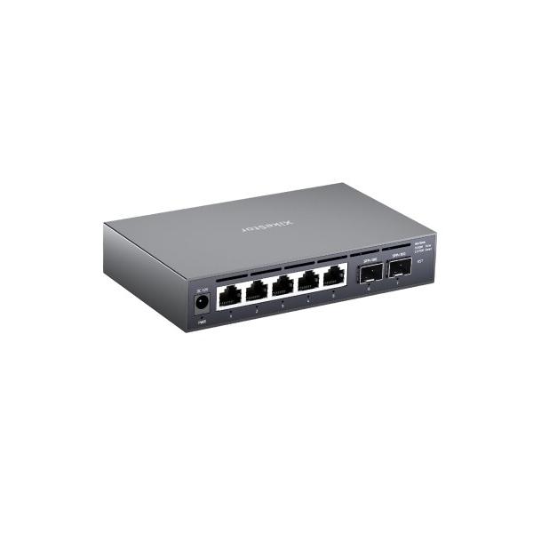 非管理型アルミ合金シリーズ・ネットワークスイッチ (非管理型、5×2.5G RJ45+ 2×10G SFP+)商品コード：49077874250型番：非管理-|-5X2-5G-RJ45+2X10G-SFP+カラー：グレー非管理型アルミ合金シ...