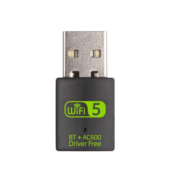 10Gtek USB WiFi Bluetoothアダプター 無線LAN子機 600Mbps デュアルバンド 2.4/5GHz ワイヤレスネットワークカード PC/ラップトップ/デスクトップ用 USB WiFiドングル Windows 7/...