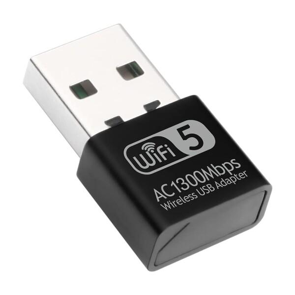 10Gtek 1300Mbps mini 無線 USB Wifi アダプター 無線LAN子機 デュアルバンド USB2.0 2.4GHz/5GHz商品コード：49077875200型番：WD-4609ACサイズ：1300Mbps Miniカ...