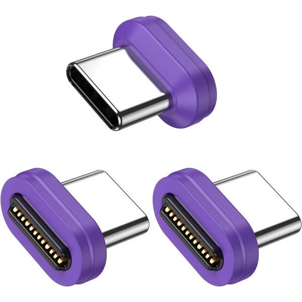 VAFOTON 24PIN Type-C マグネット充電アダプター高速充電対応 USB-C 磁気アダプター ノートPC/タブレット/スマホ対応商品コード：49077878856型番：Type-C-24PIN【パケット内容】:24Pin のマ...