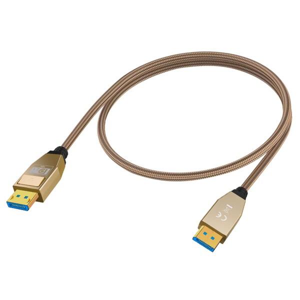 Poyiccot 16K Displayport 2.1ケーブル、双方向 80Gbpsの帯域幅 Displayportケーブル 短い、DP80認証のDPオス-オス延長コードHDCP互換性を備えた16K@60Hz、8K@60Hz/120Hz、...