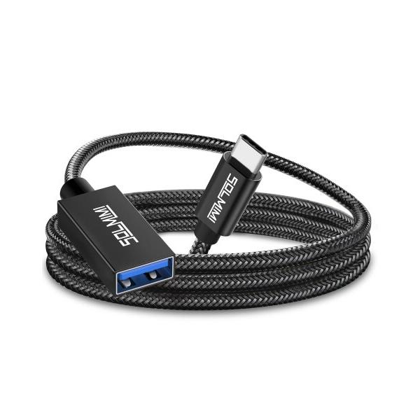 SOLMIMI 2.4M USB C 変換 アダプタ タイプC(オス) to USB 3.0 A(メス) OTG オーディオケーブル Type C USB 変換ケーブル USB 変換コネクター商品コード：49077883545型番：US10...